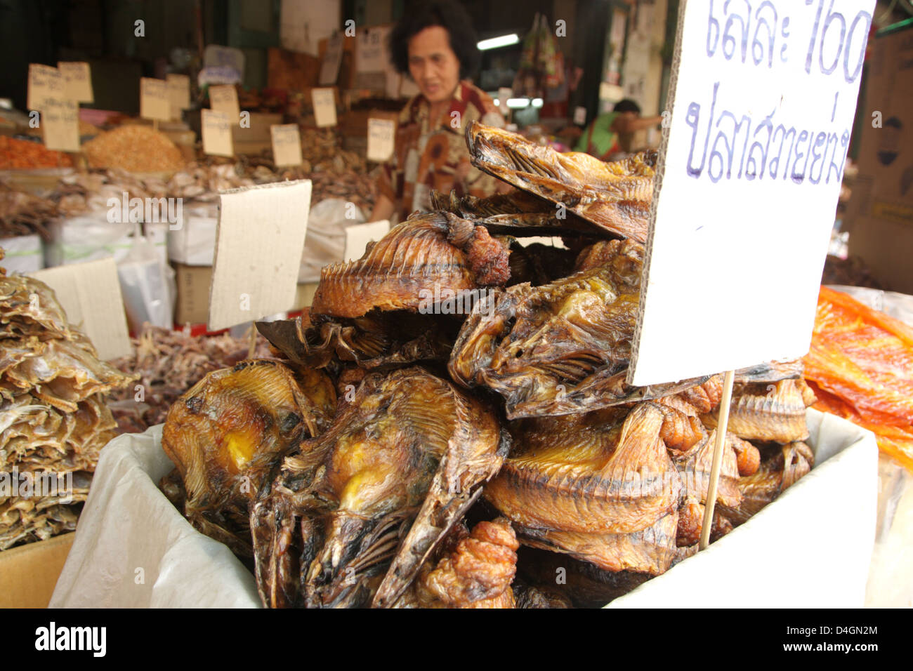 Dried sea food stall in market , Bangkok , Thailand Stock Photo - Alamy
