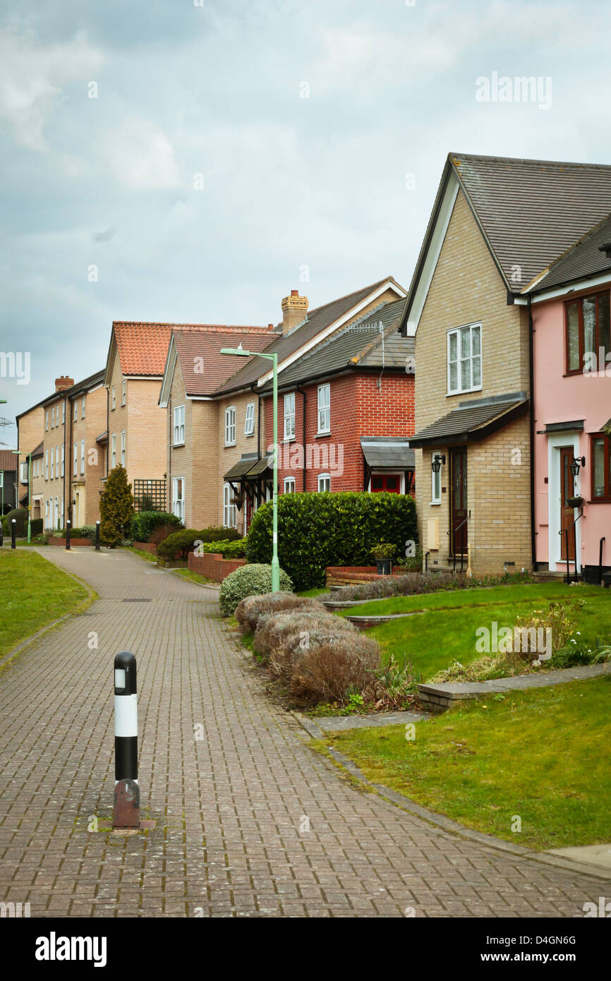 A modern housing development in Bury St Edmunds, England Stock Photo ...