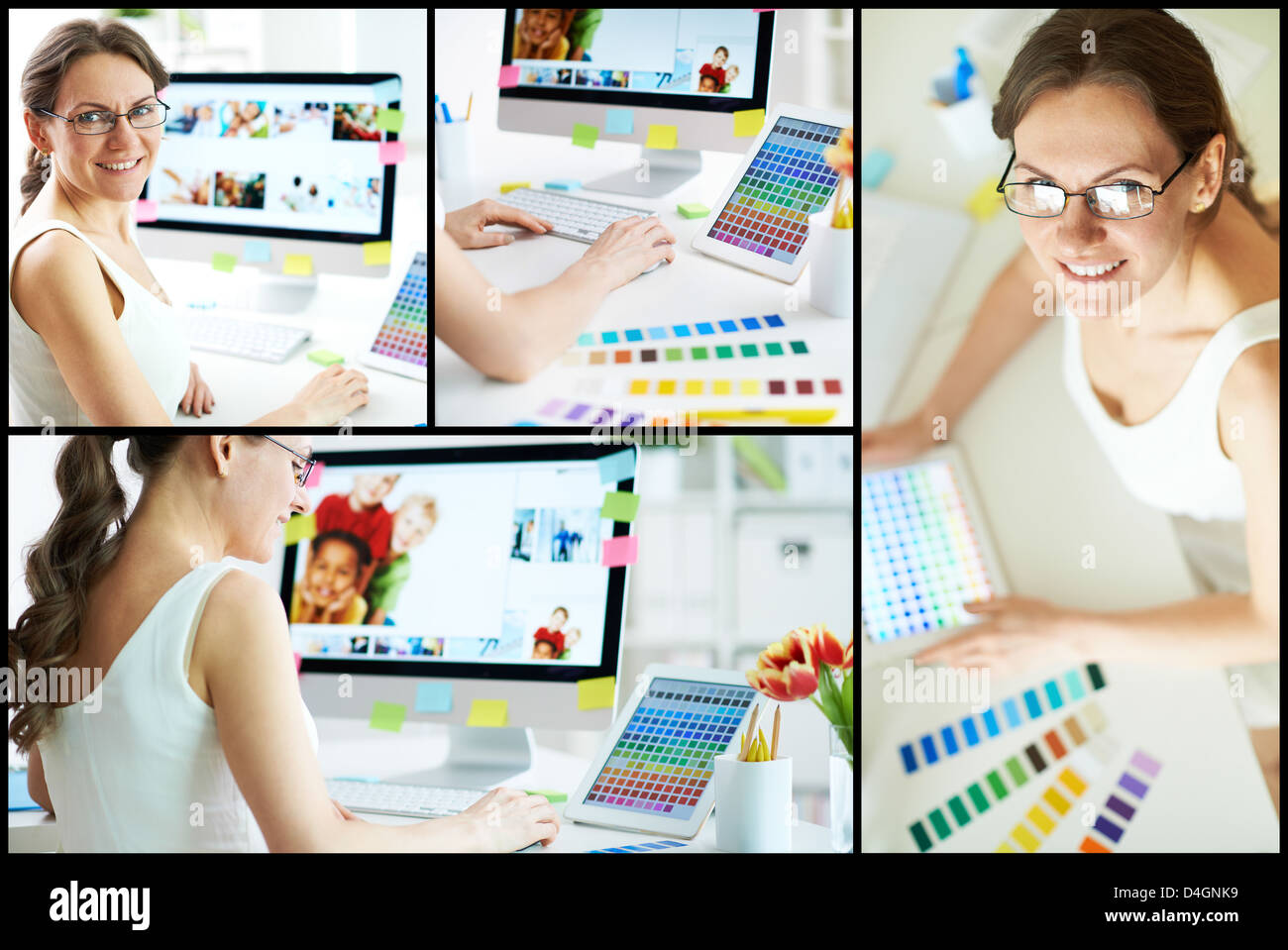 Computer collage designer hi-res stock photography and images - Alamy