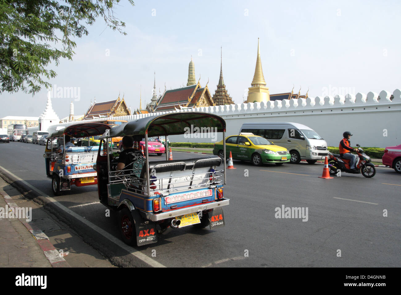 Tuk Tuk on street in Bangkok , Thailand Stock Photo - Alamy