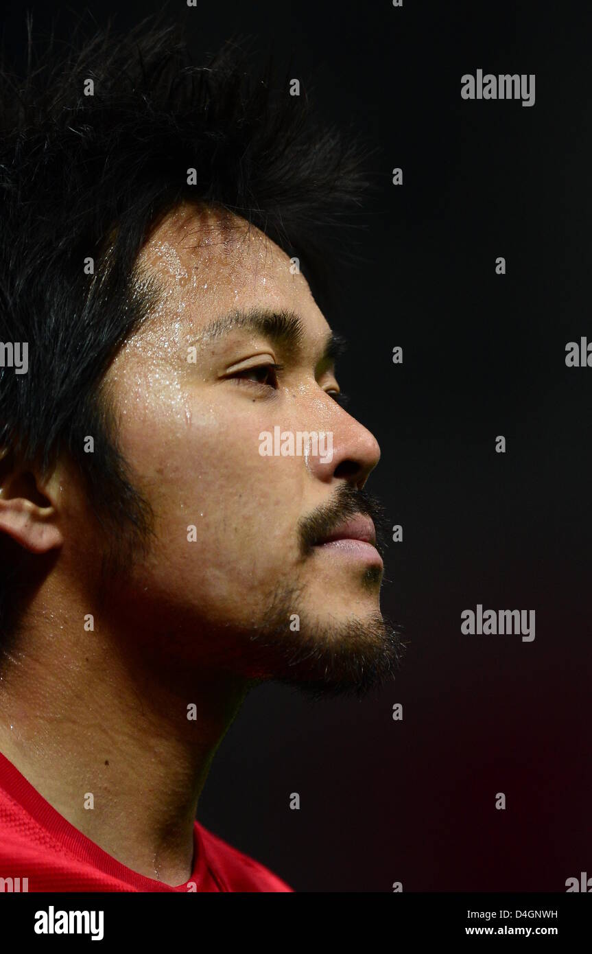 Saitama, Japan. 12th March 2013. Shinzo Koroki (Reds), MARCH 12, 2013 ...