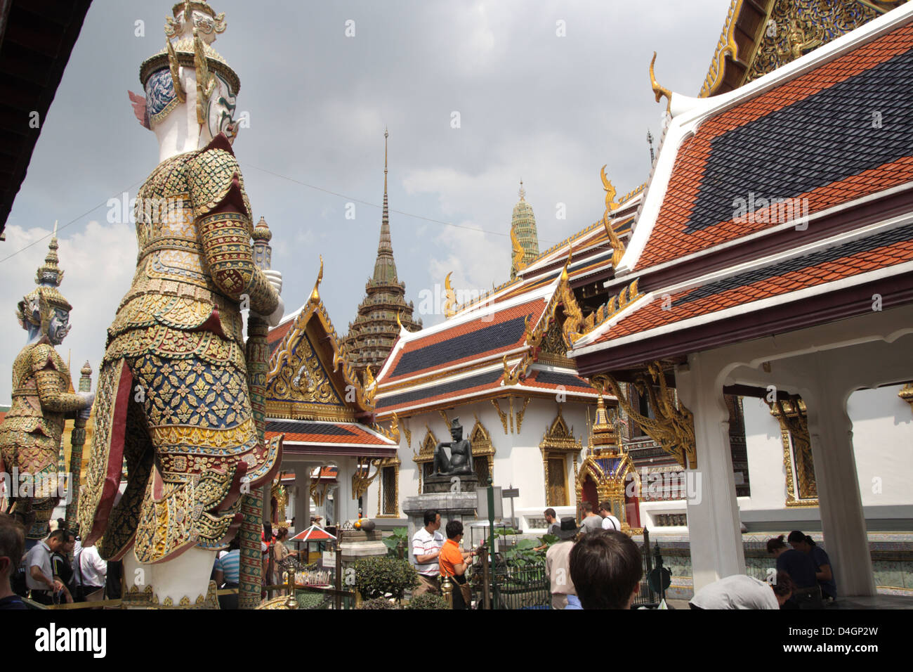 The Grand Palace , Temple of the Emerald Buddha in Bangkok , Thailand ...