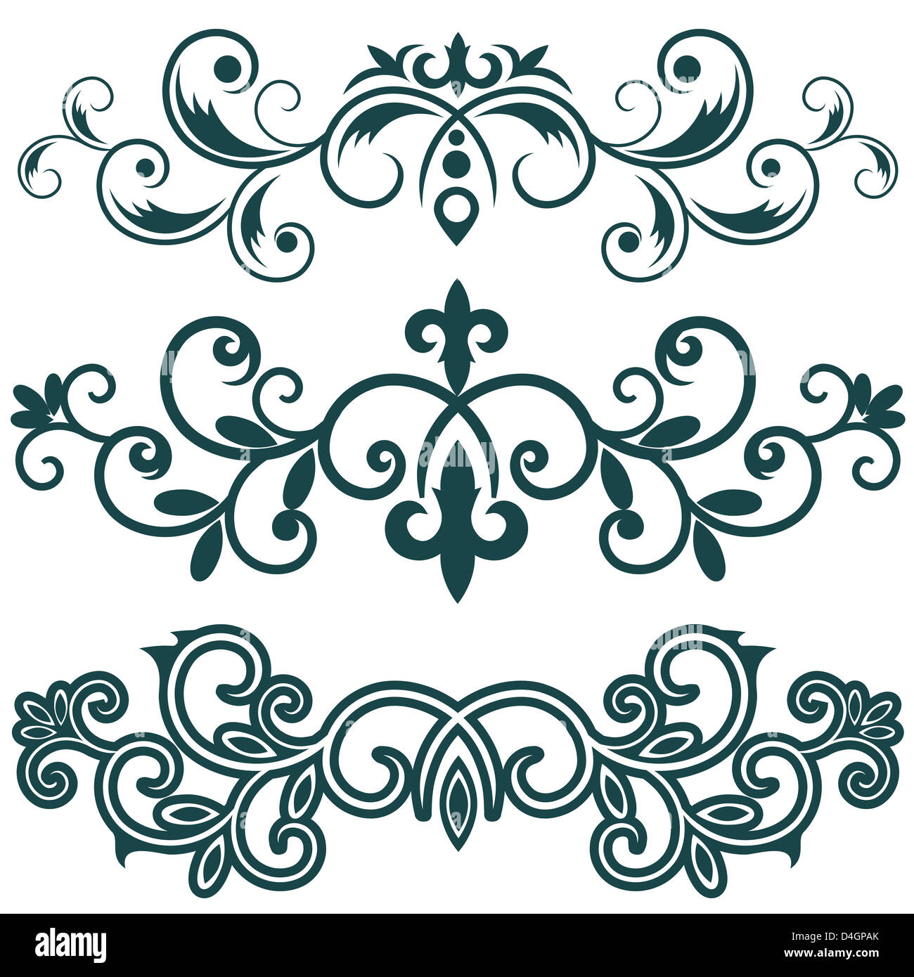 illustration, abstract dark pattern in three variants Stock Photo - Alamy