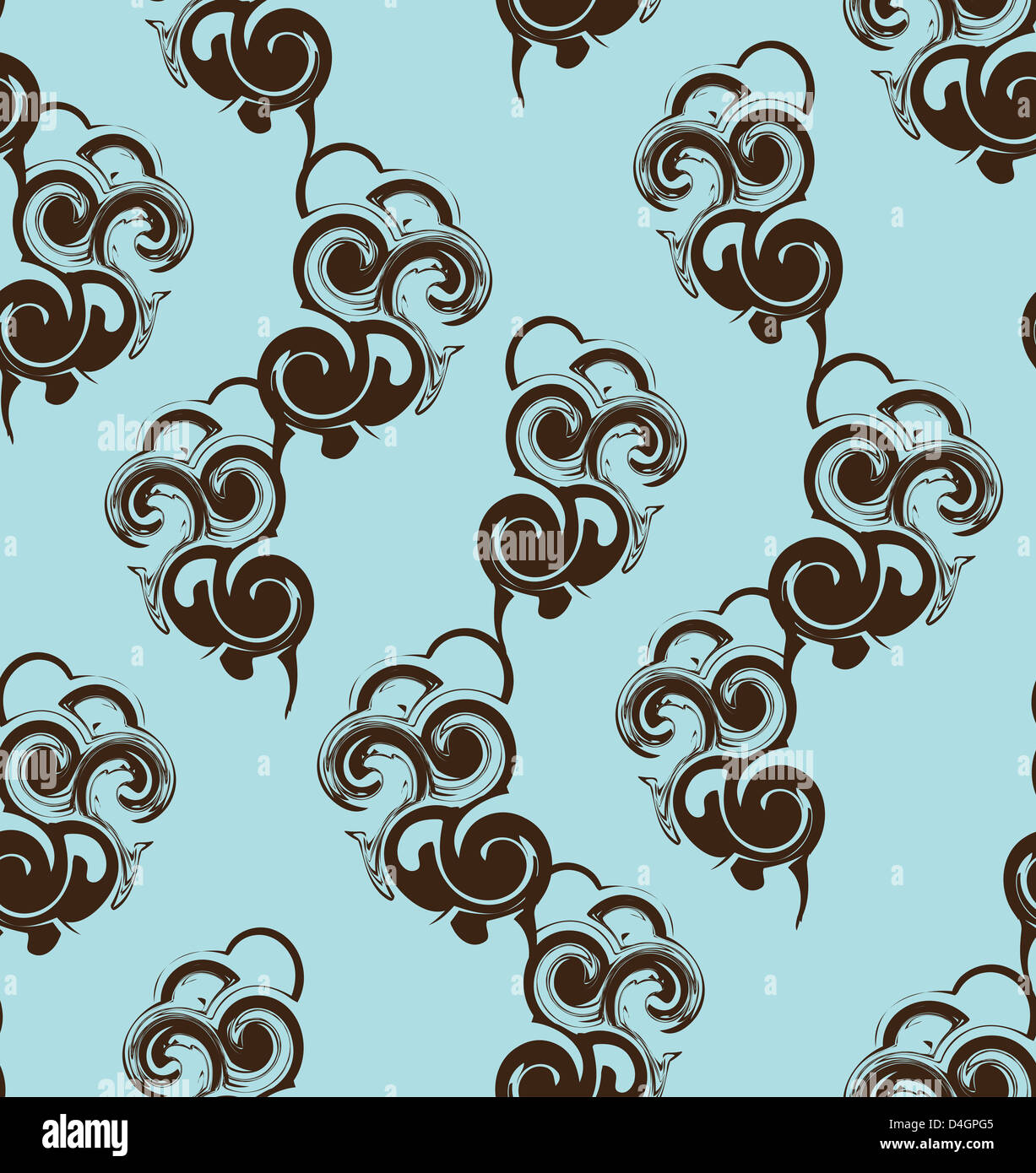 seamless texture brown pattern on blue background Stock Photo - Alamy