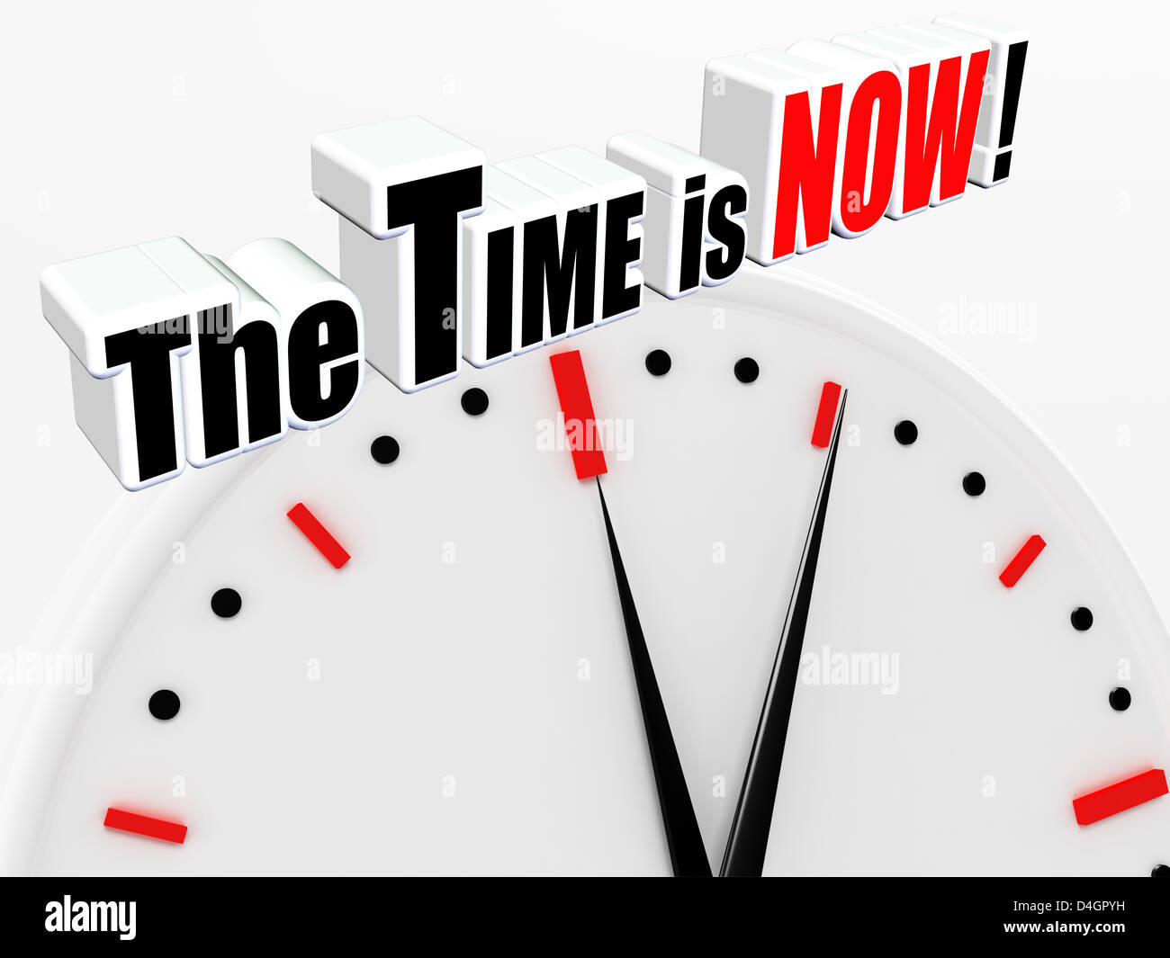 Time is Now! Stock Photo - Alamy