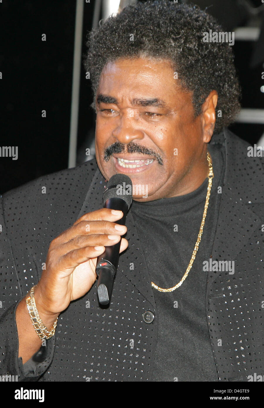 US singer George McCrae performs at a party following the celebrity ...