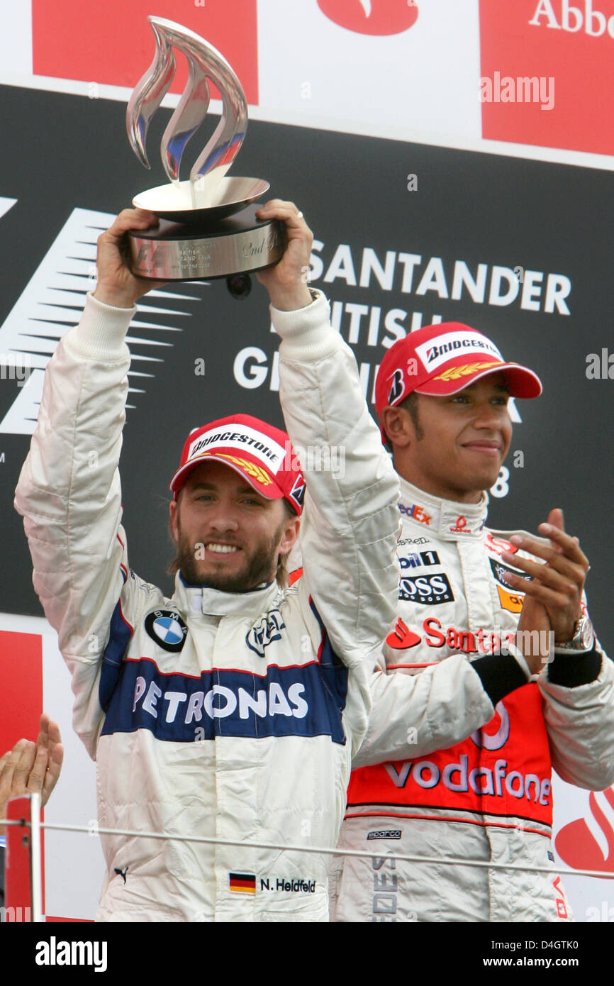 Lewis hamilton silverstone trophy hi-res stock photography and images ...