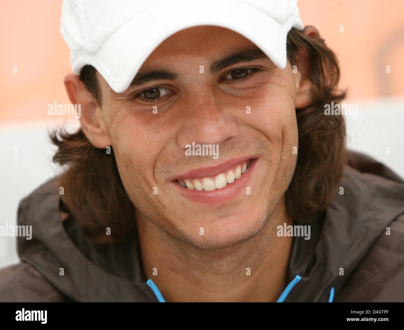 Spanish professional tennis player Rafael Nadal is pictured during a ...