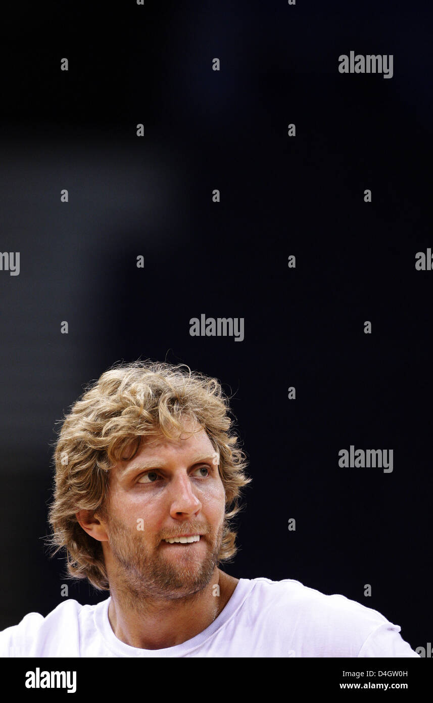 Dirk Nowitzki of Germany's national basketball squad seen during a ...