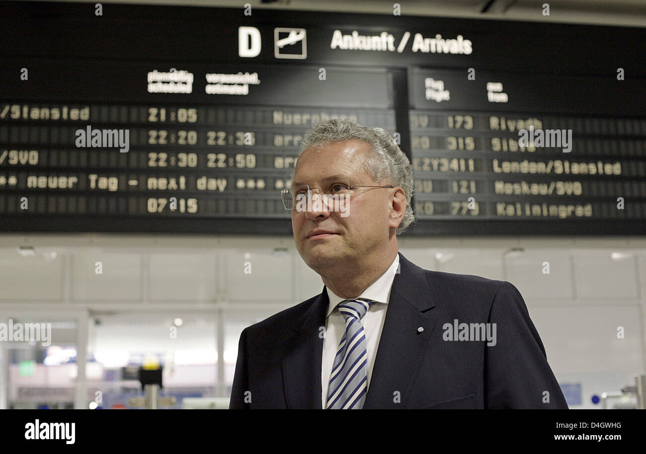 Bavaria's Interior Minister Joachim Herrmann gives a statement to the ...