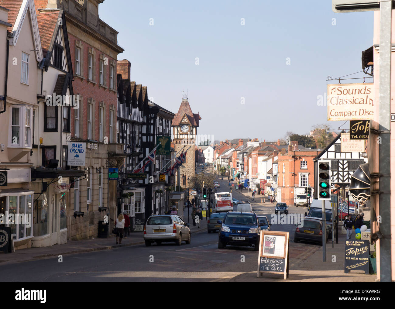 Ledbury, a country town in Herefordshire, England Stock Photo - Alamy