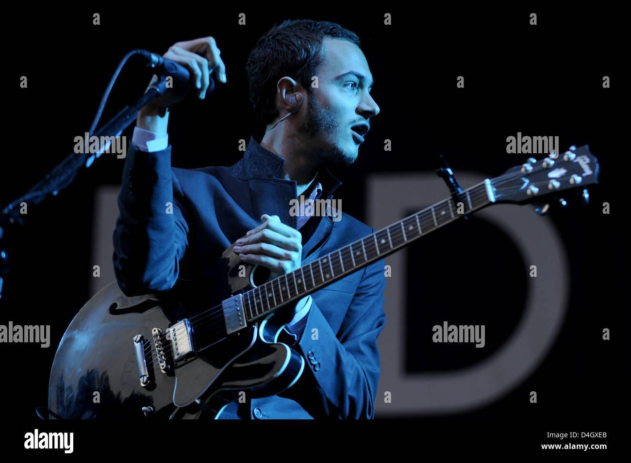 Singer Tom Smith of British Indie-Rock-band 'The Editors' performs at ...