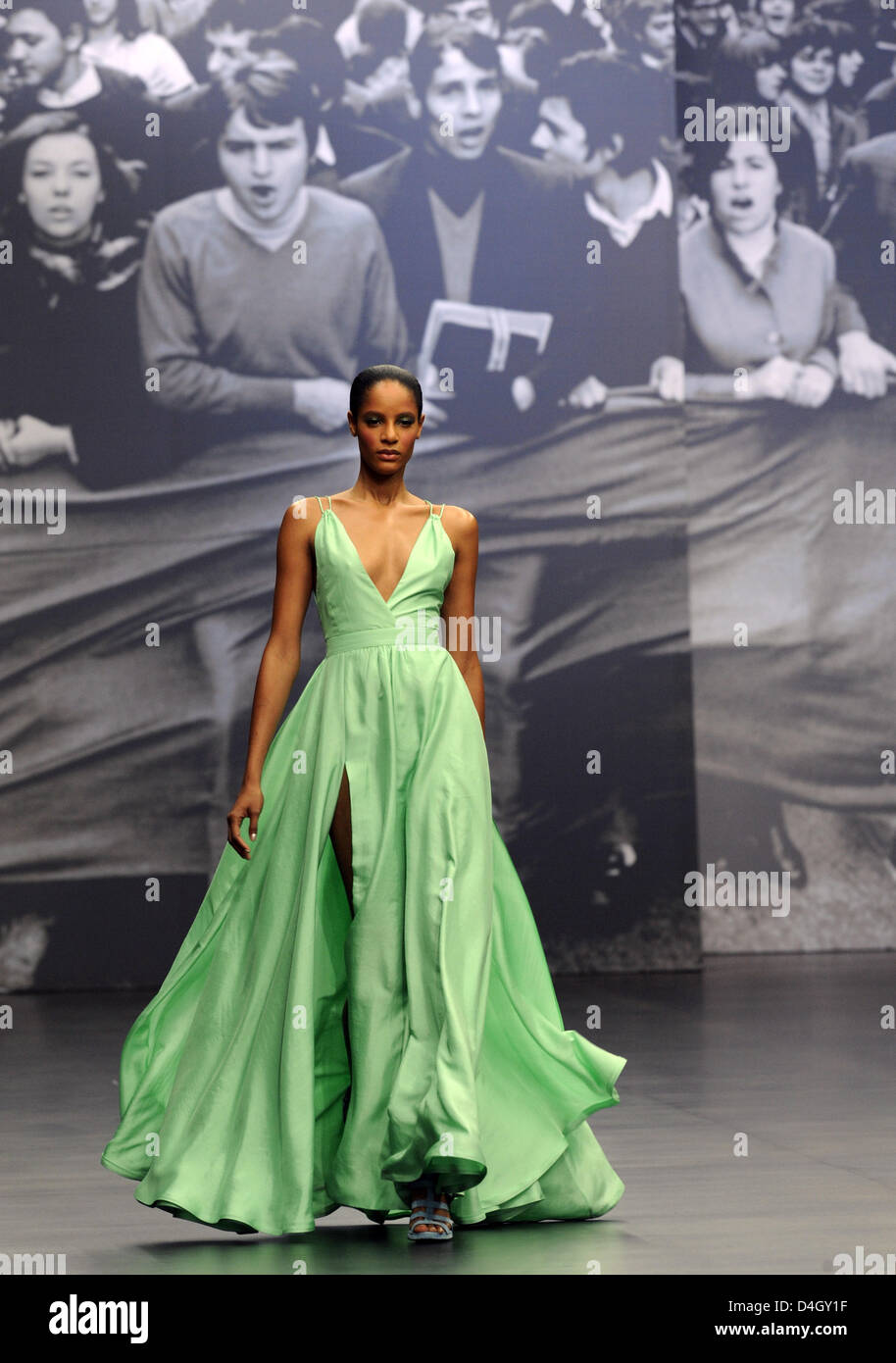 Models present fashion by designer Michael Michalsky on the catwalk at ...