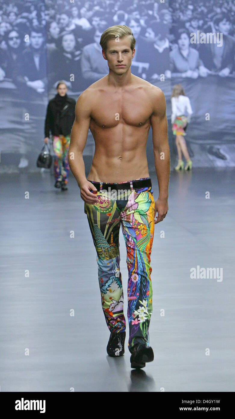 Models present fashion by designer Michael Michalsky on the catwalk at ...