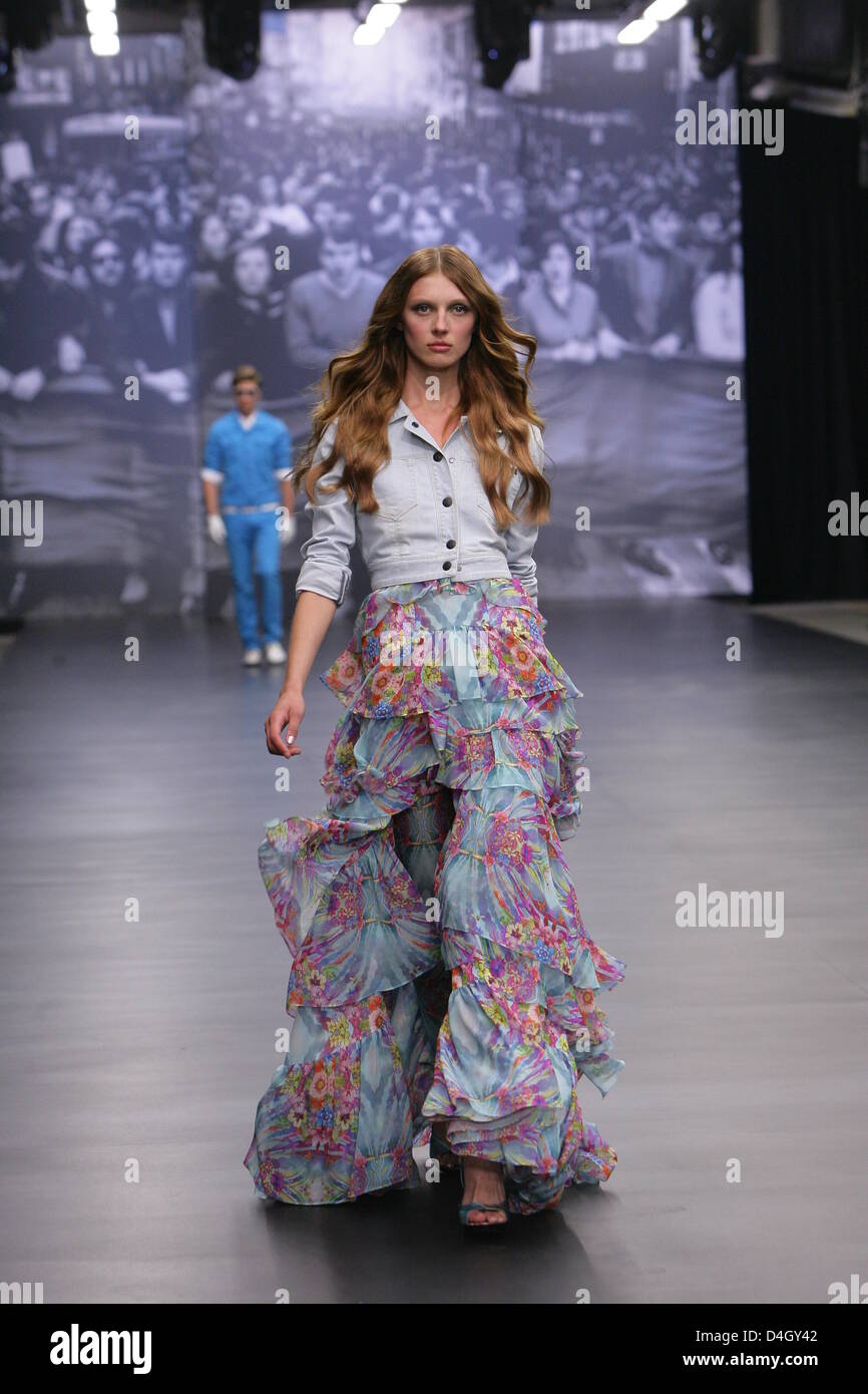 Models present fashion by designer Michael Michalsky on the catwalk at ...