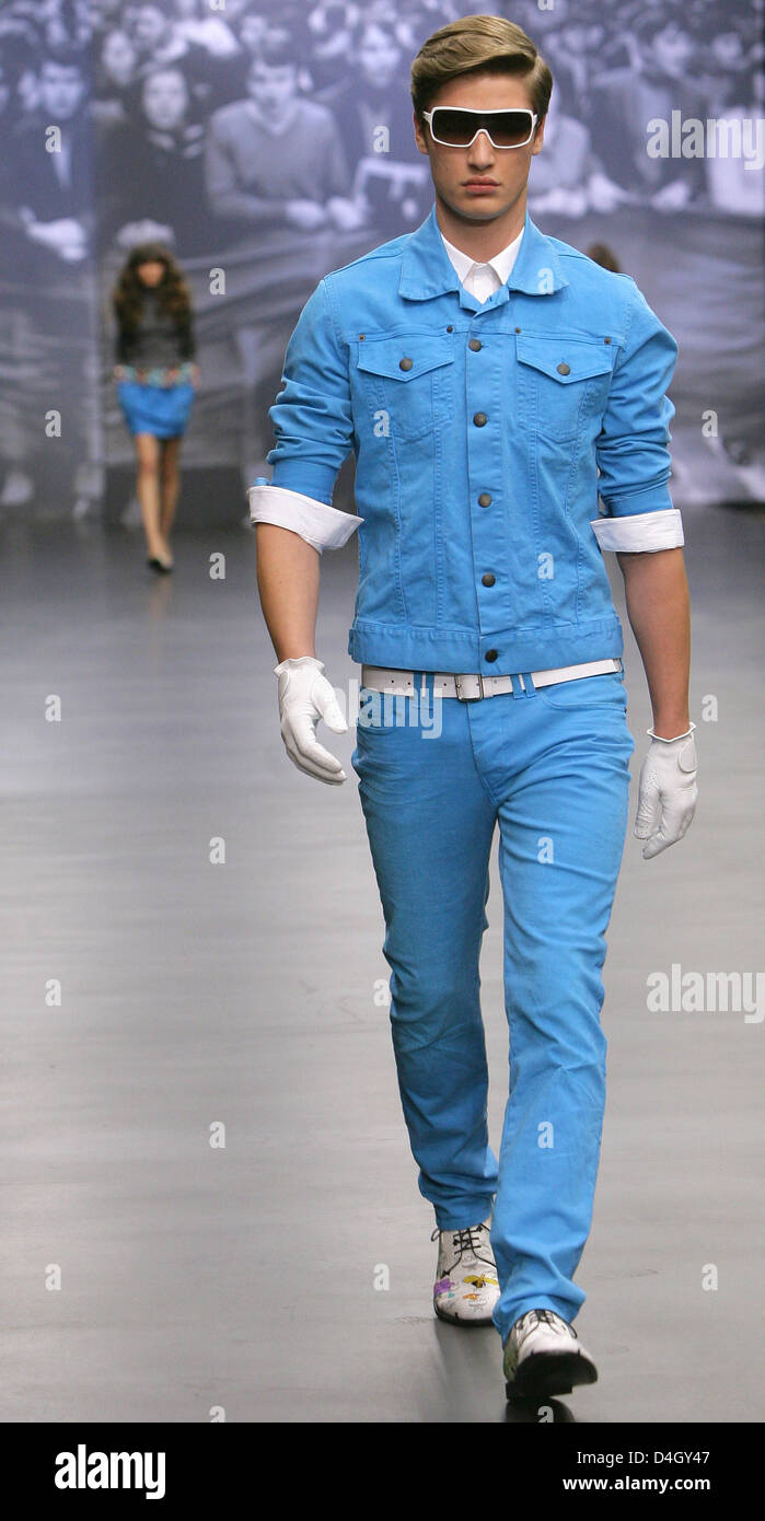 Models present fashion by designer Michael Michalsky on the catwalk at ...