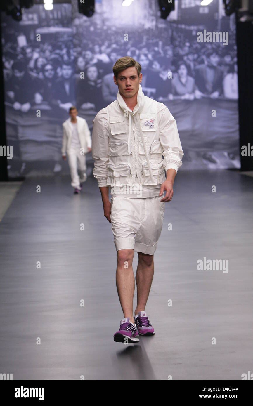 Models present fashion by designer Michael Michalsky on the catwalk at ...