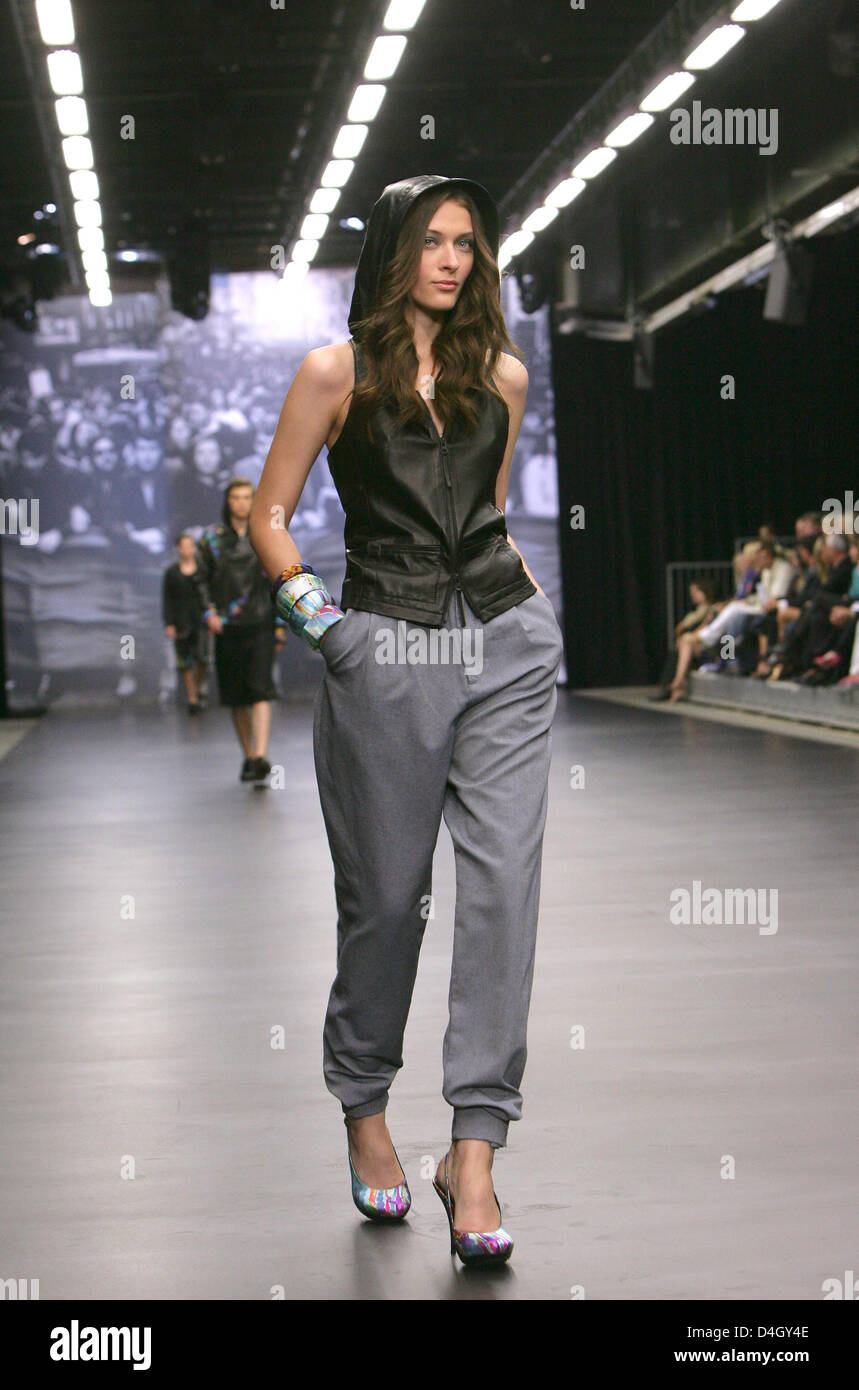 Models present fashion by designer Michael Michalsky on the catwalk at ...