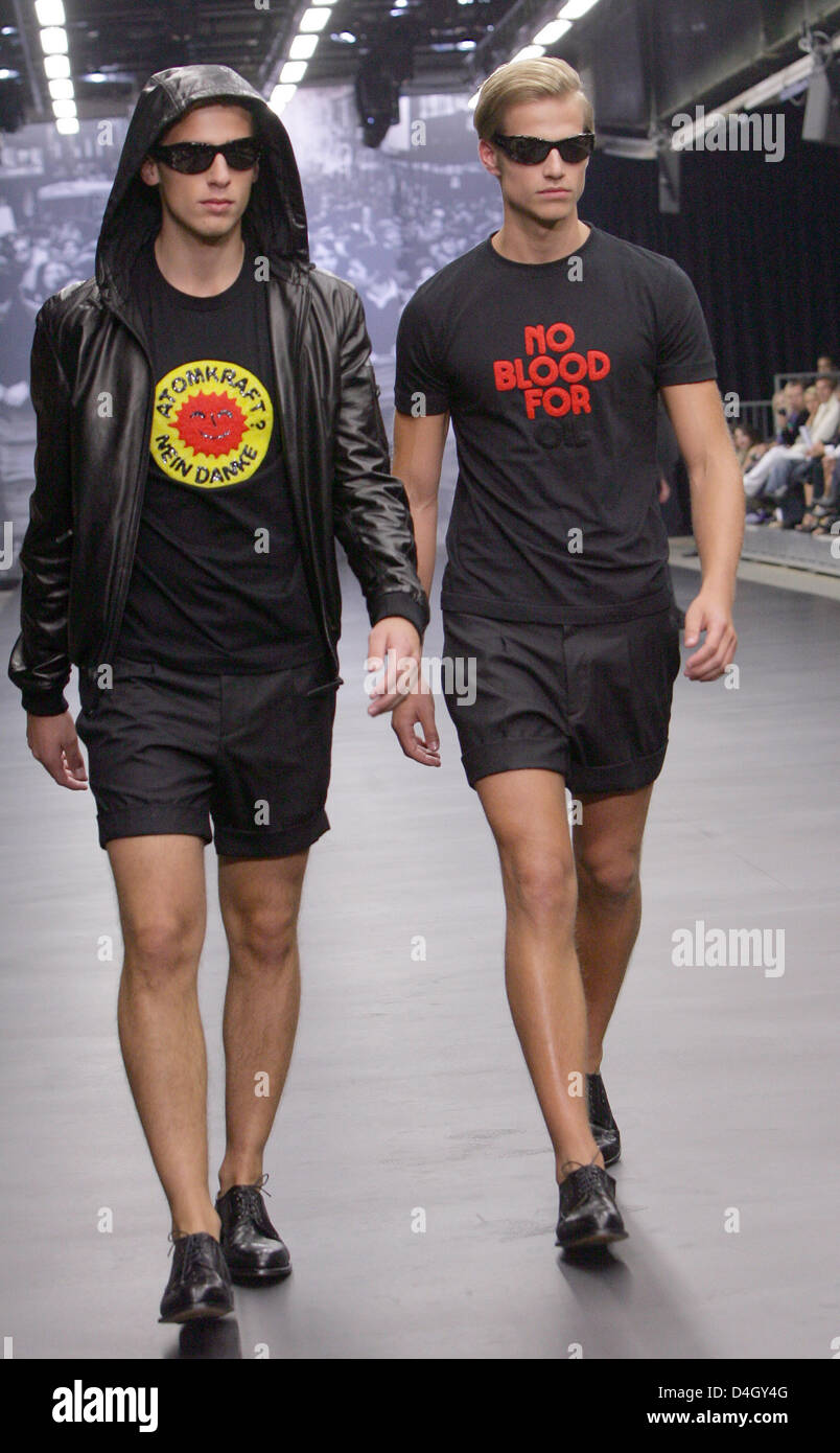 Models present fashion by designer Michael Michalsky on the catwalk at ...