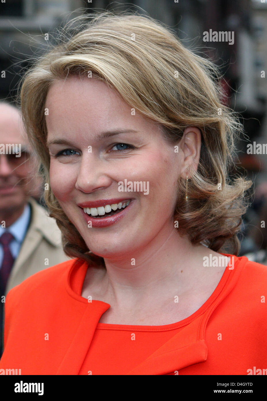 Princess Mathilde of Belgium attends the parade of military vehicles at ...