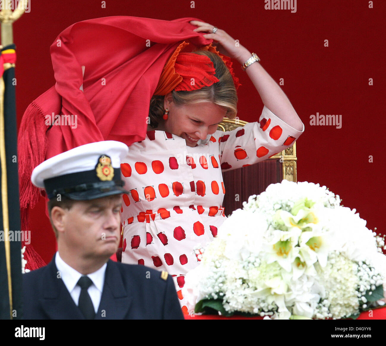 Princess Mathilde of Belgium attends the traditional military ceremony ...