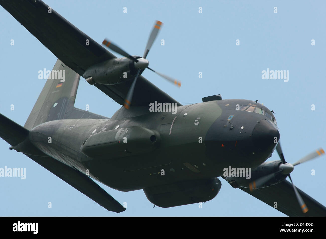 A transport plane 'Transall' is pictured during the military exercise ...