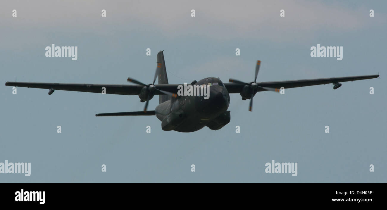A transport plane 'Transall' is pictured during the military exercise ...
