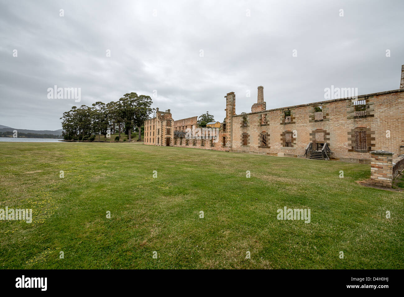 Building ruins at Port Arthur, Tasmania which was once a penal ...