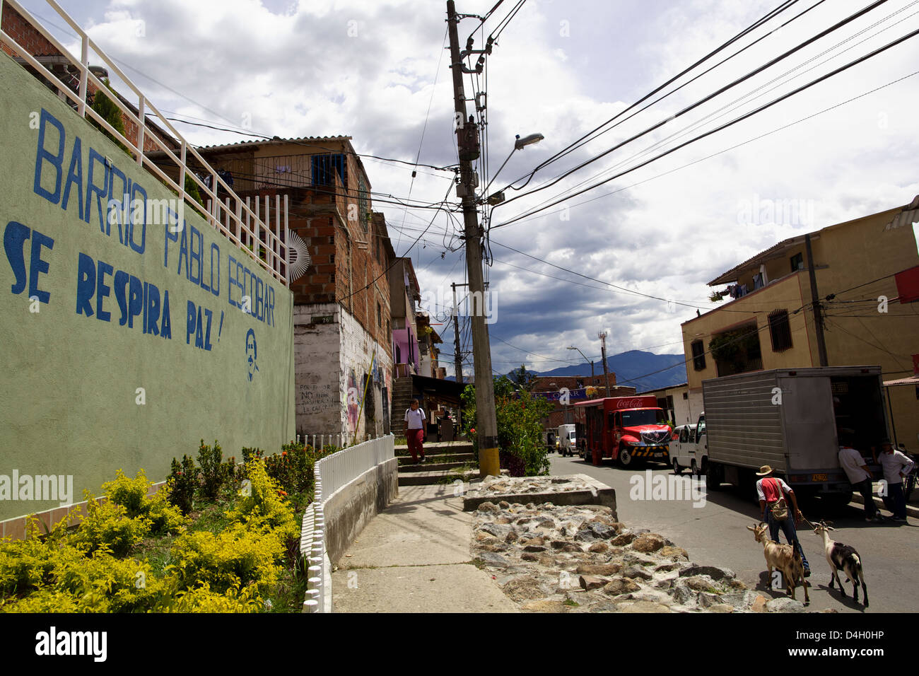 Sightseeing on Barrio Pablo Escobar, where Pablo built 3000 houses ...