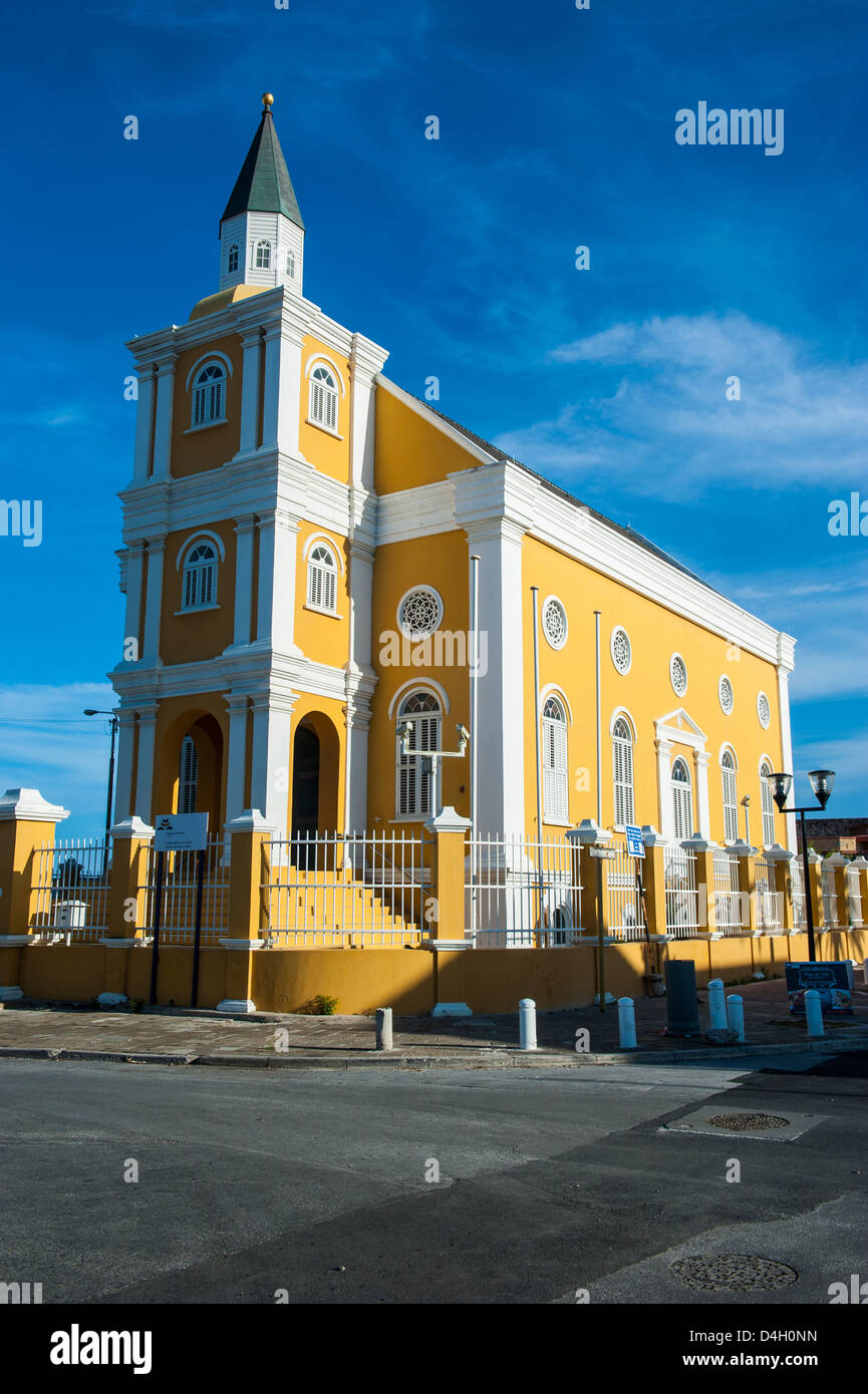 Church in Willemstad, capital of Curacao, ABC Islands, Netherlands ...