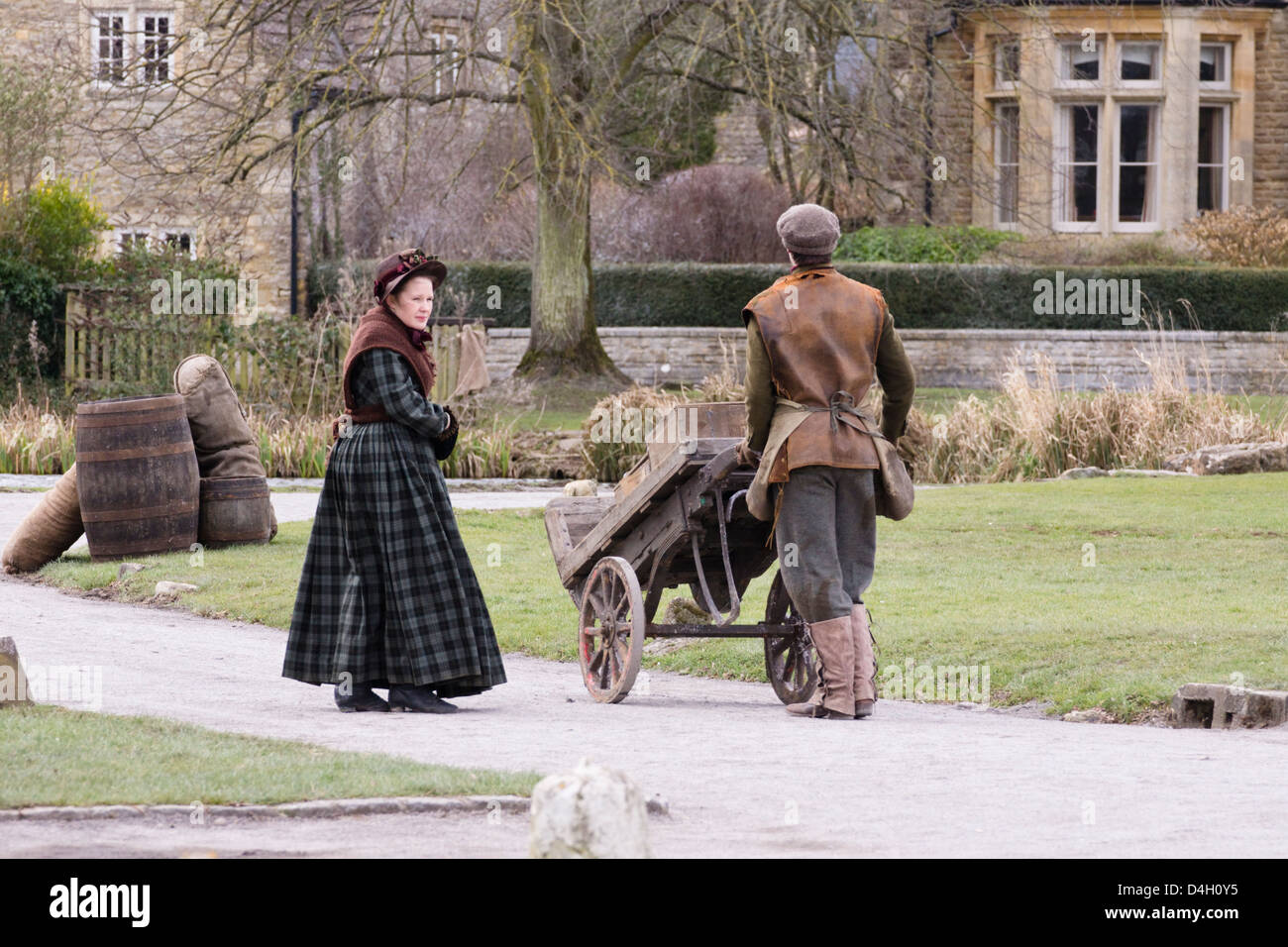 Filming "The Christmas Candle" in Biddestone village,Wiltshire England ...