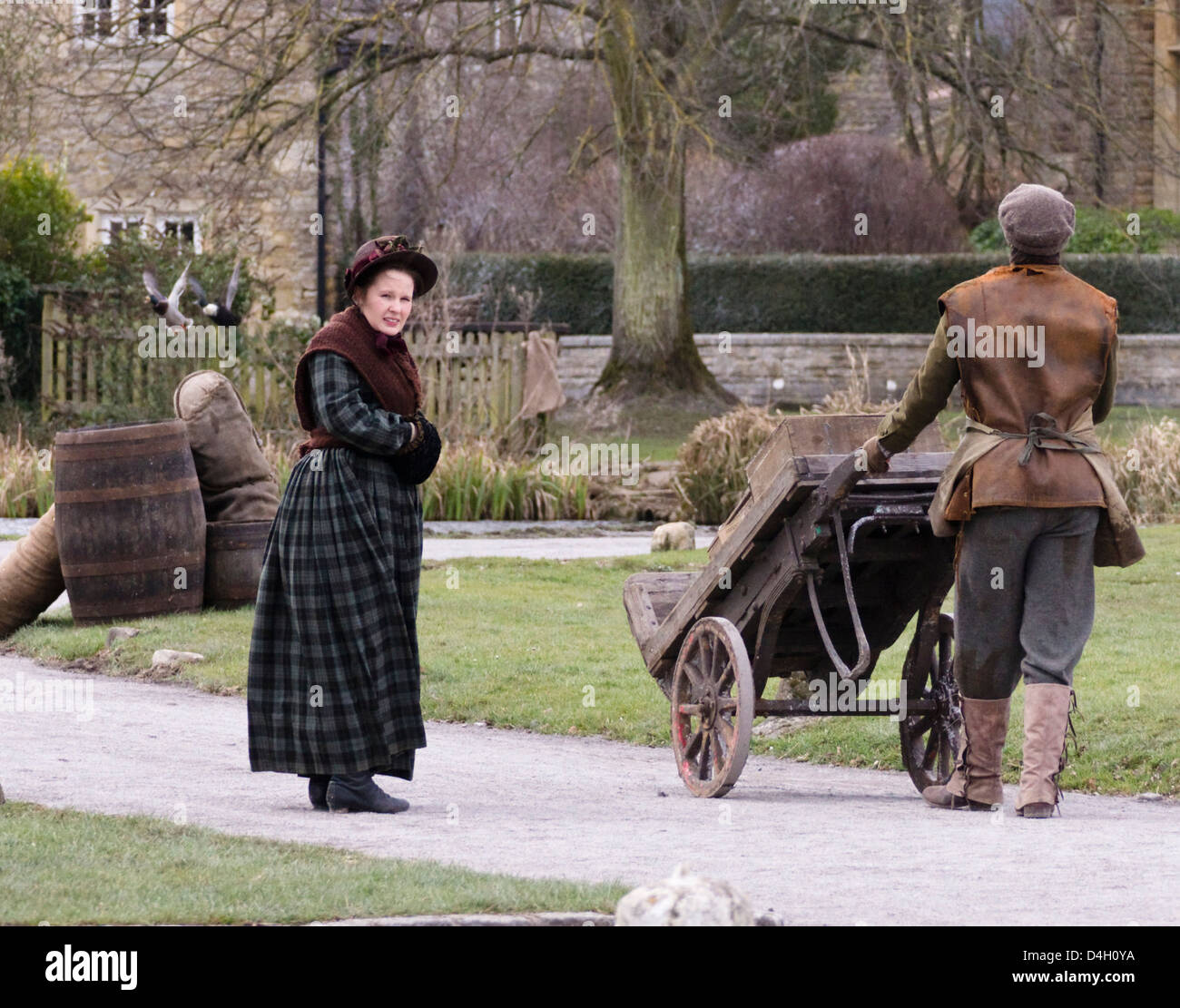Filming "The Christmas Candle" in Biddestone village,Wiltshire England ...