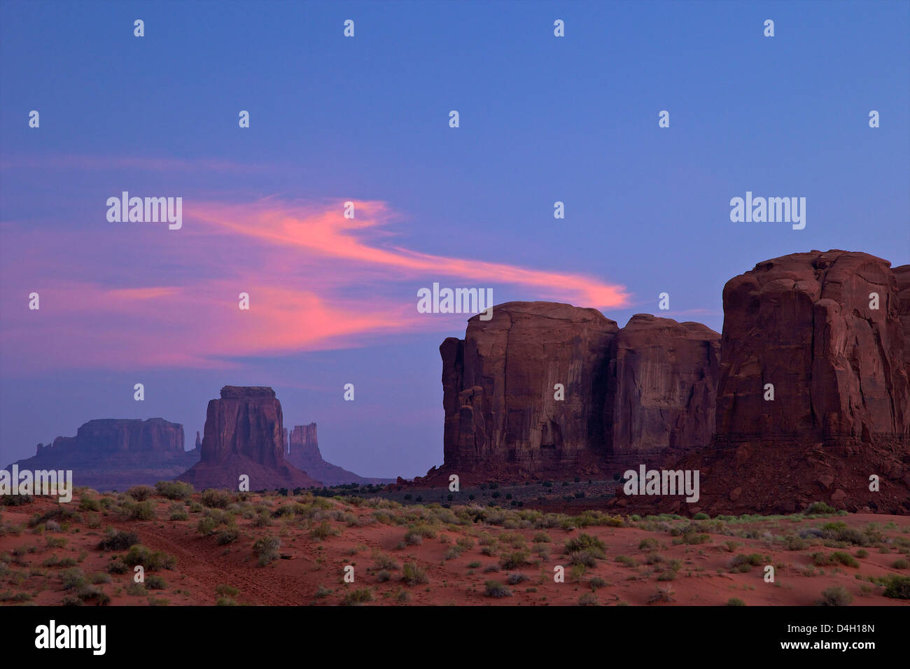 Dawn clouds over Monument Valley Navajo Tribal Park, Utah, USA Stock ...
