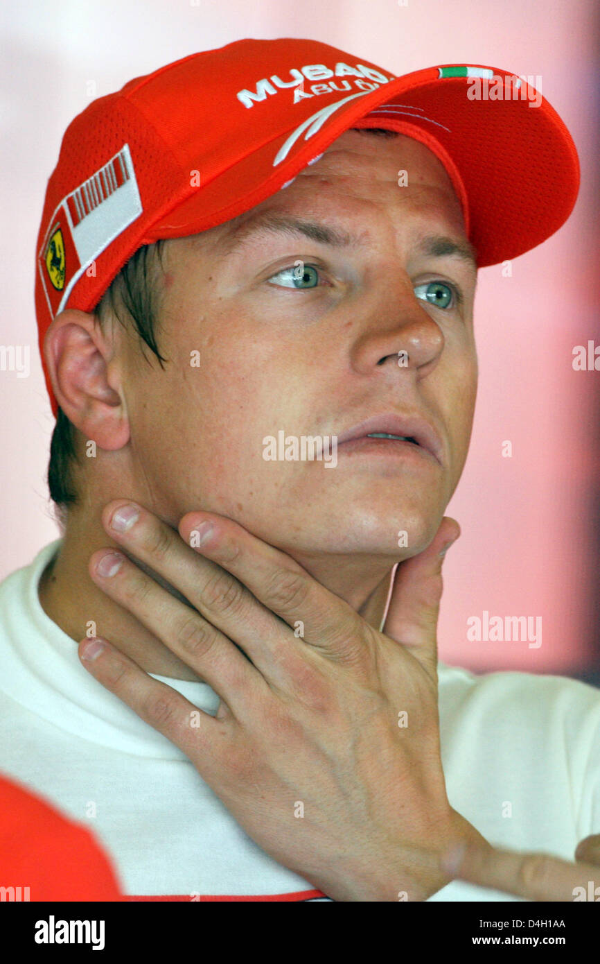 Finnish Formula One driver Kimi Raikkonen of Scuderia Ferrari pictured ...