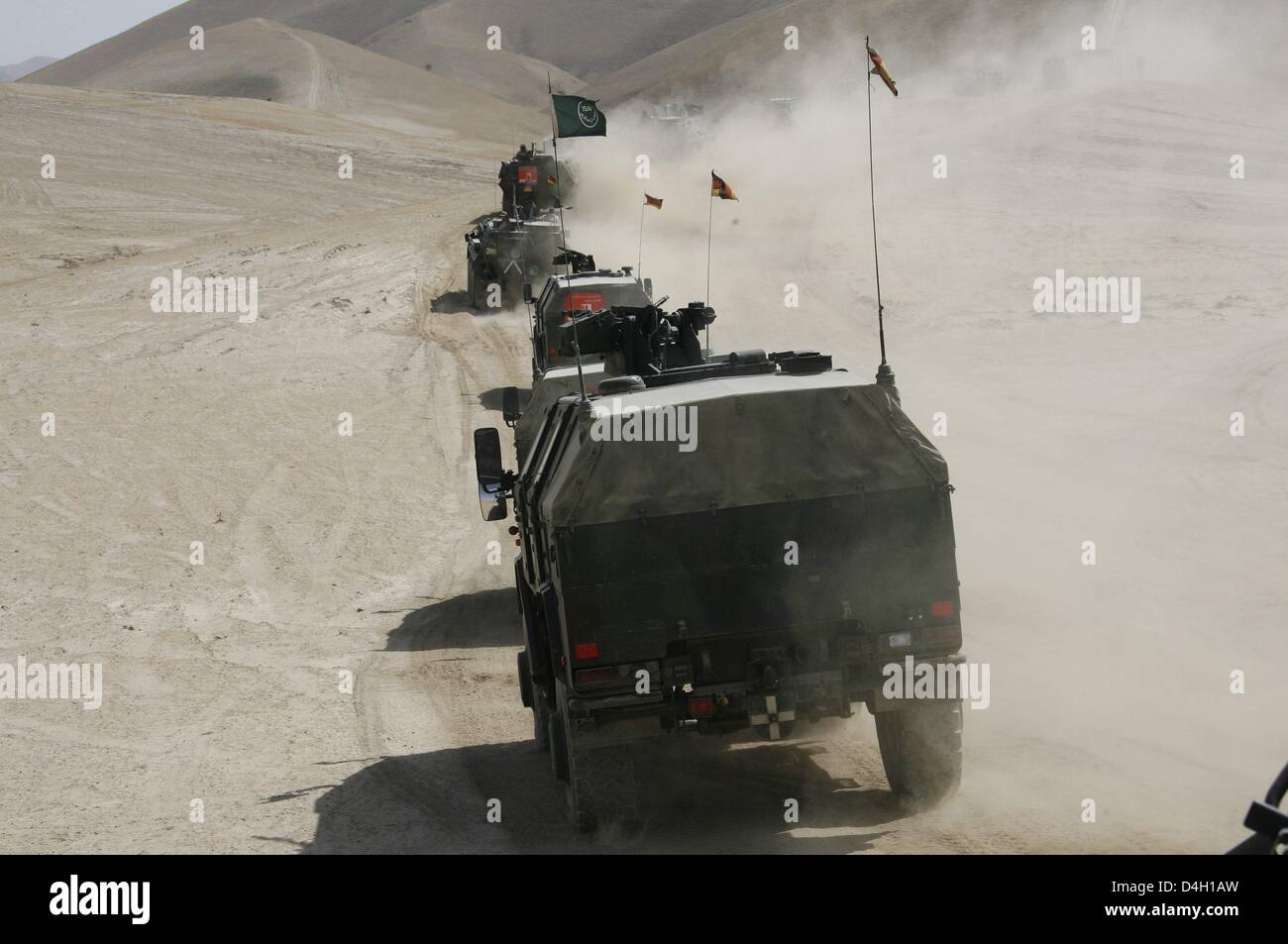 German Bundeswehr Quick Reaction Force (QRF) soldiers seen during a ...