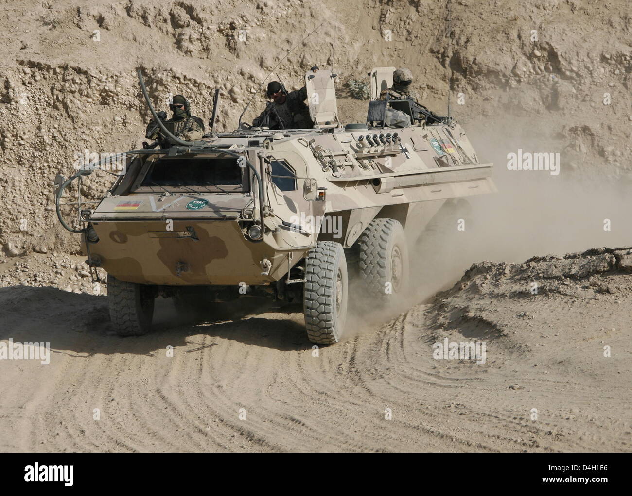 An armoured personnel carrier Fuchs of German Bundeswehr Quick Reaction ...