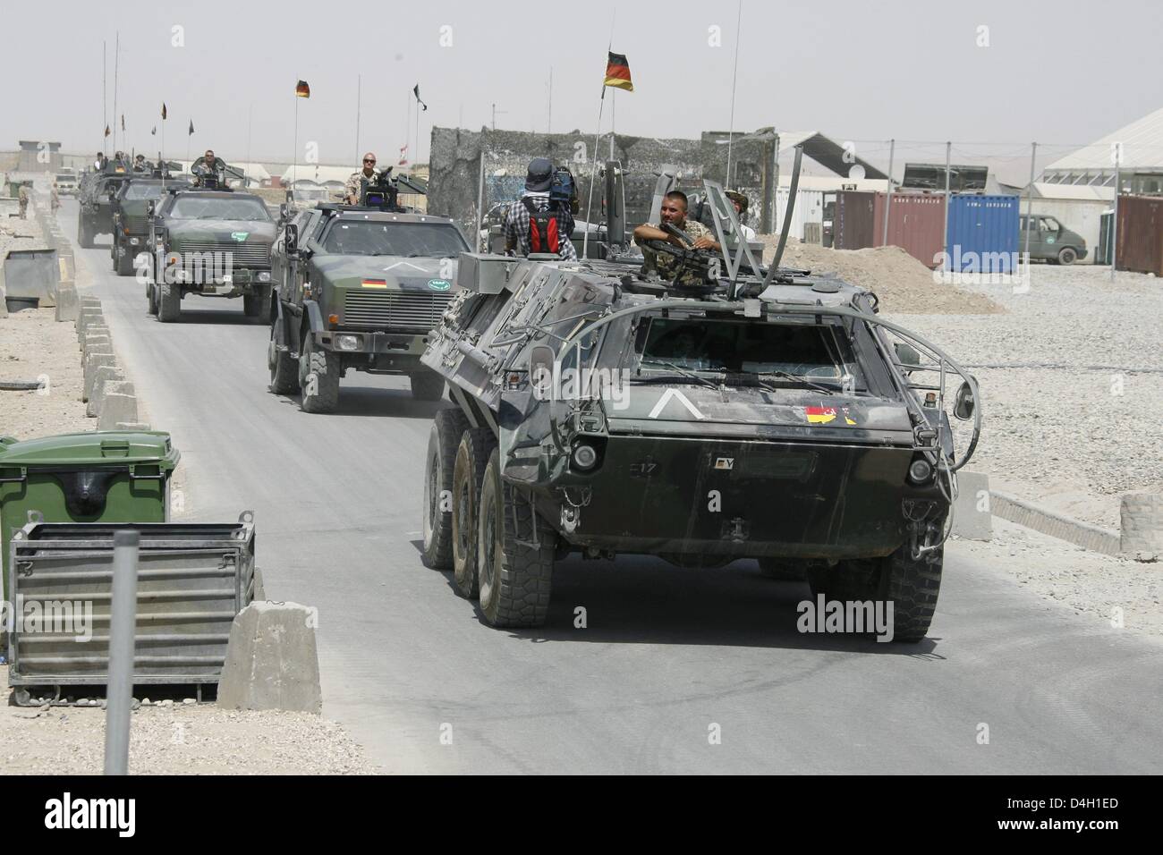 German Bundeswehr Quick Reaction Force (QRF) soldiers seen during a ...