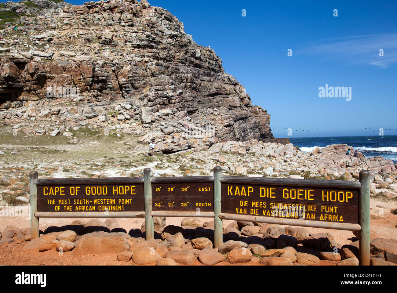 Cape of good Hope Sign at cape Point in Western Cape - South Africa ...