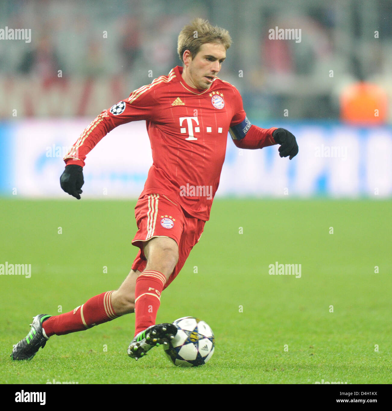 Munich, Germany. 13th March 2013. Munich's Philipp Lahm in action ...