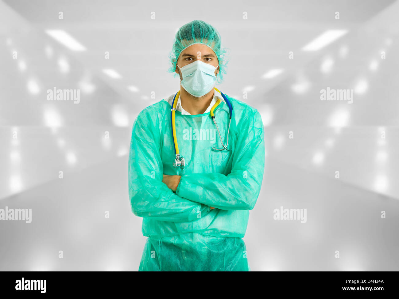 young male doctor at the hospital Stock Photo - Alamy