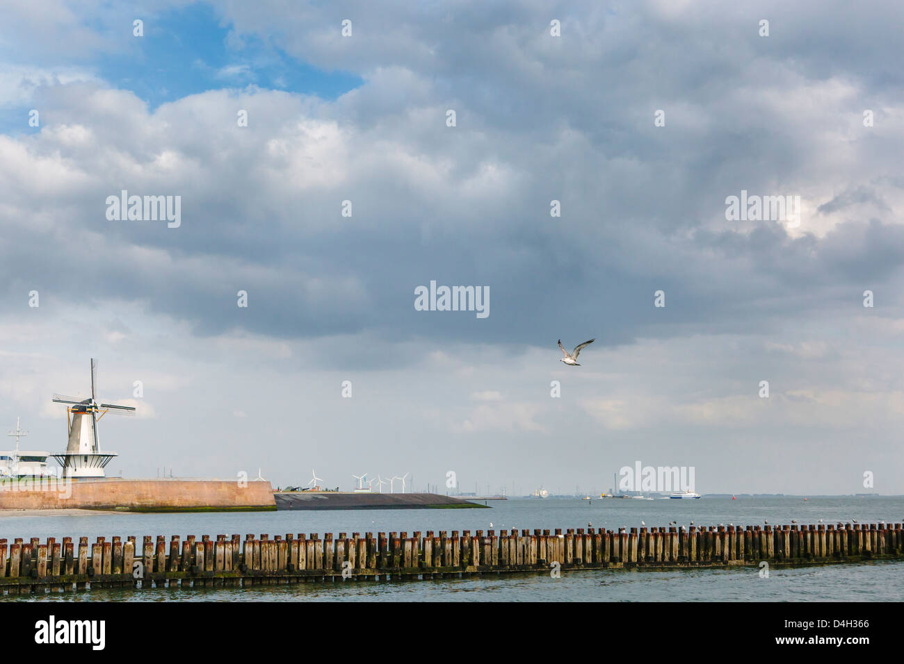 Oranjemolen (The Orange Windmill), Vlissingen, Zeeland, The Netherlands ...