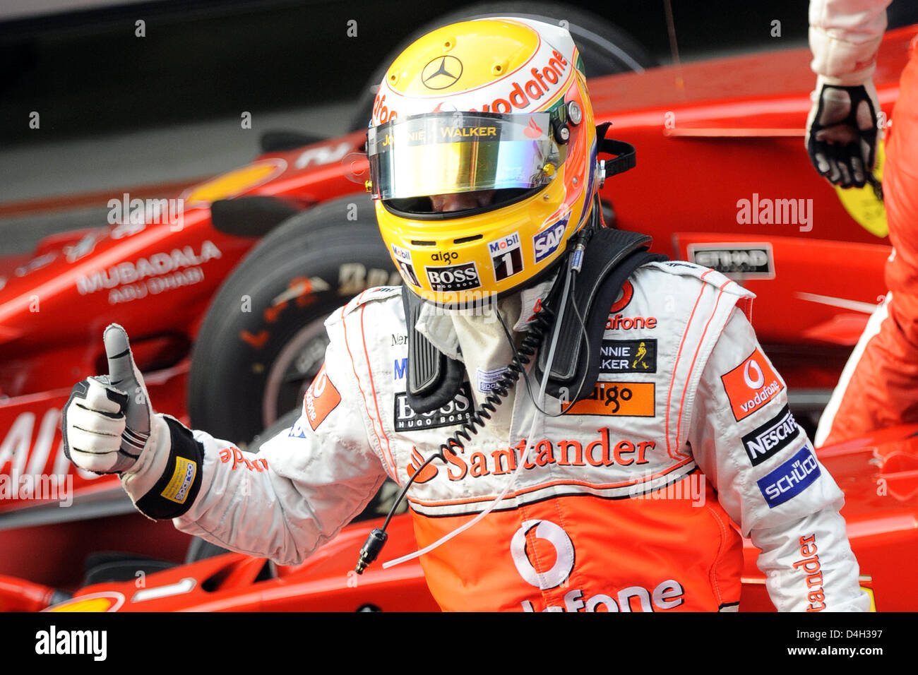 British Formula One driver Lewis Hamilton of McLaren Mercedes ...