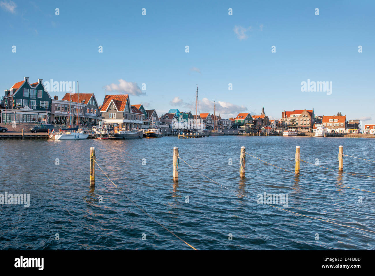Volendam harbour, North Holland, The Netherlands (Holland Stock Photo ...
