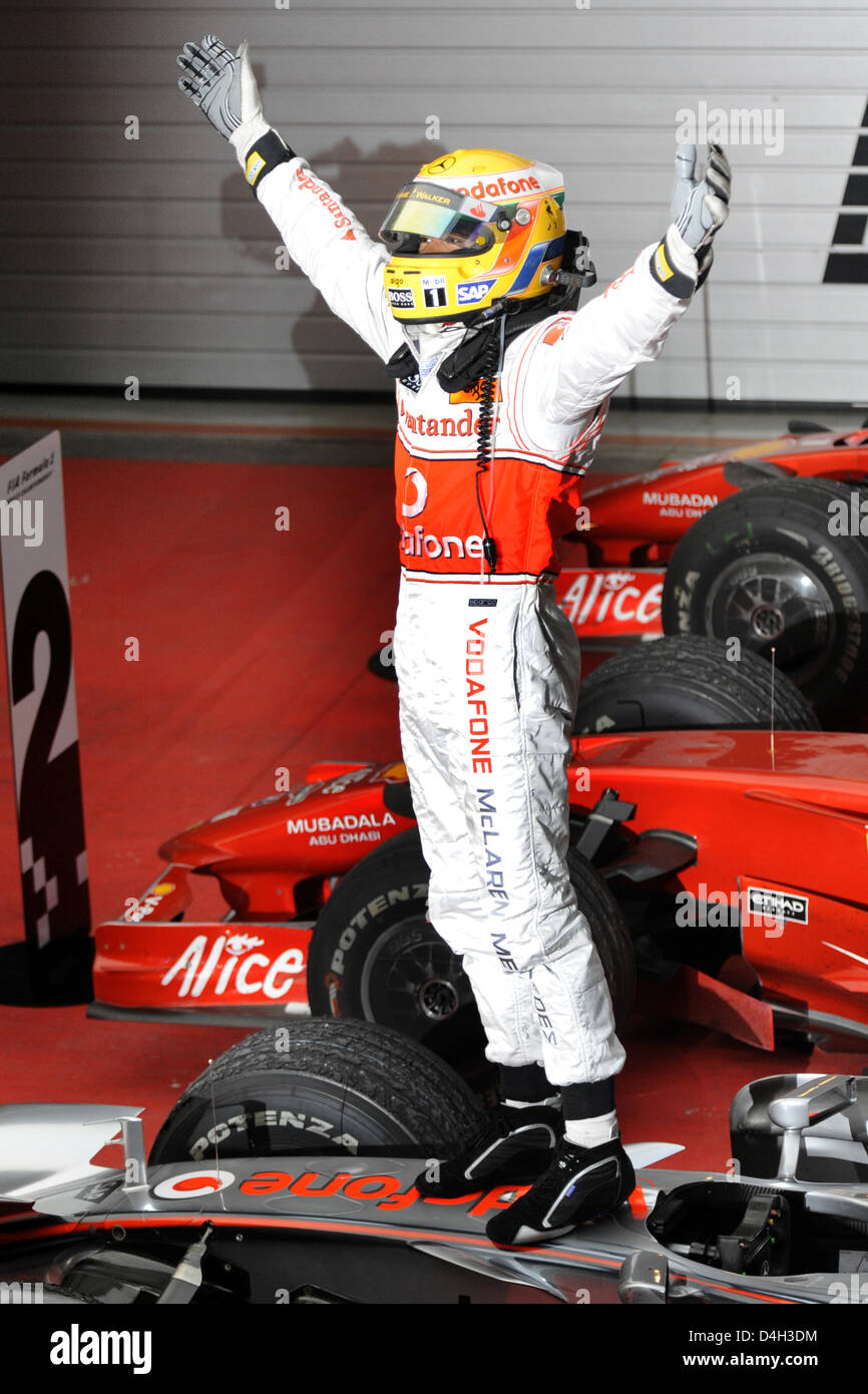 British Formula One driver Lewis Hamilton of McLaren Mercedes ...