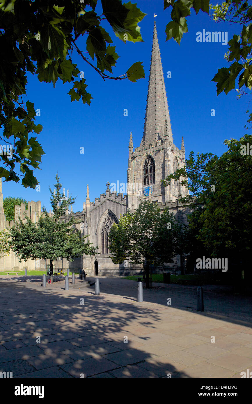 Sheffield cathedral spire hi-res stock photography and images - Alamy