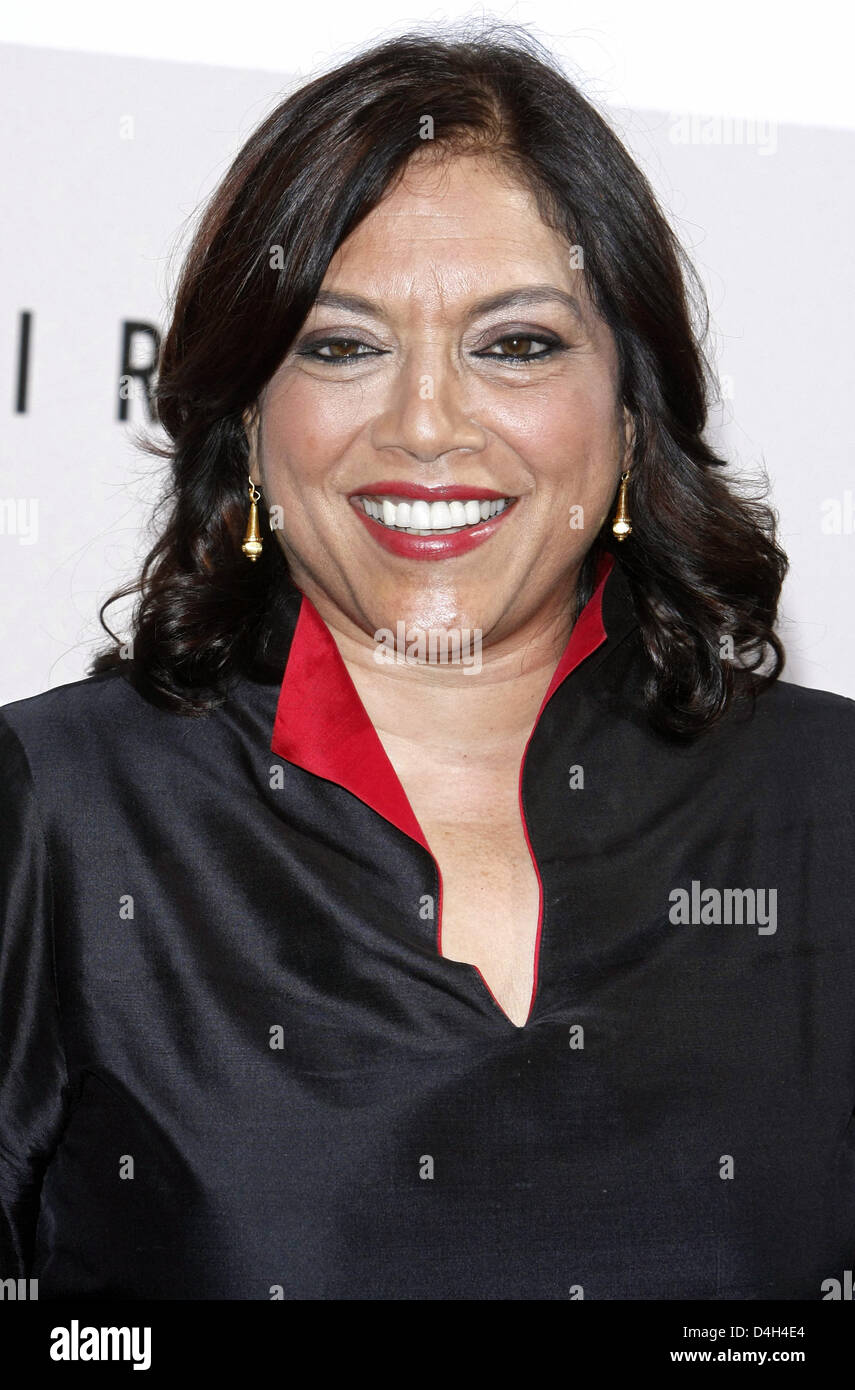Director Mira Nair poses prior to the press conference for the film '8 ...