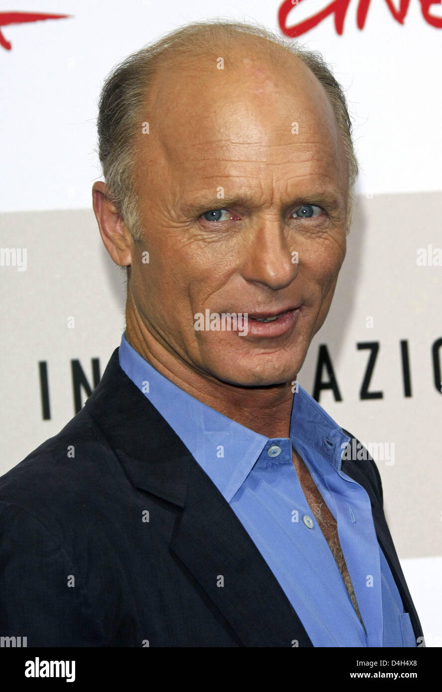 US actor Ed Harris poses during a photocall for the film 'Appaloosa ...