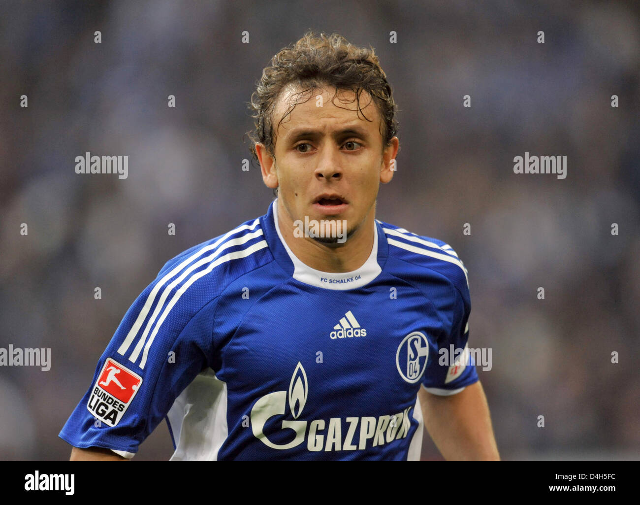 Schalke's Brazilian defence player Rafinha seen in action during the ...