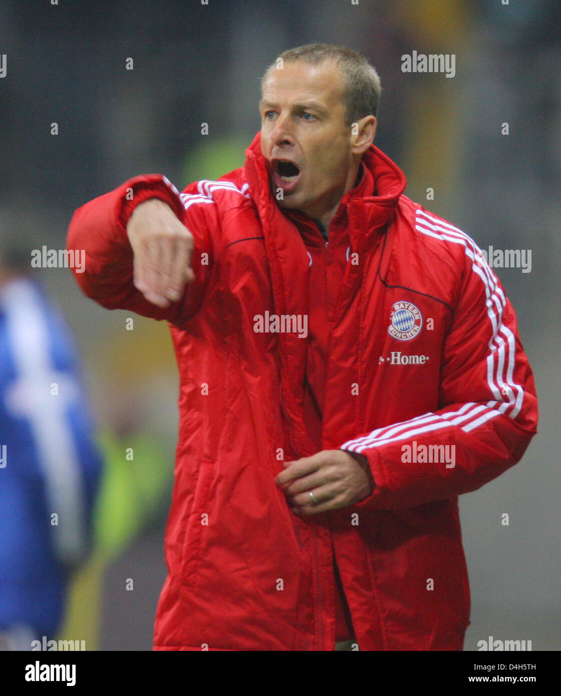 FC Bayern Munich head coach Juergen Klinsmann gestures during the ...