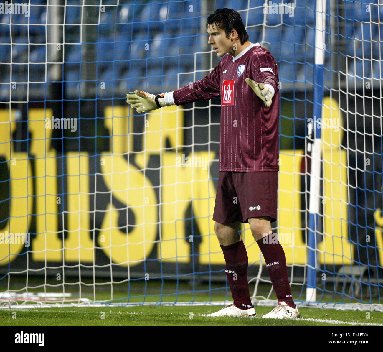 Bochum's Portuguese goalkeeper Daniel Fernandes shown in action during ...